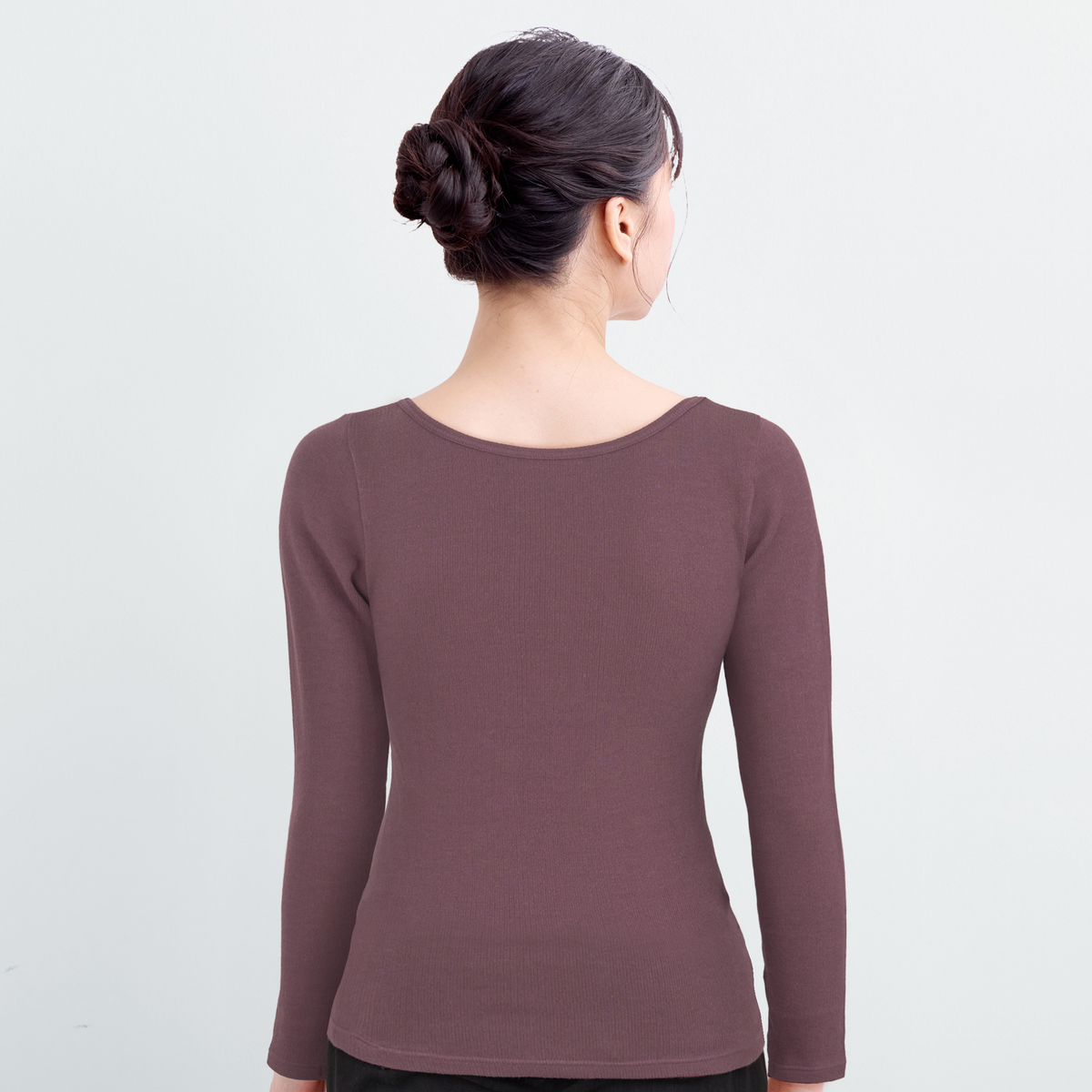 グンゼふっくらコットンクルーネック8分袖カラー選べる2点 グンゼ（GUNZE） - QVC.jp