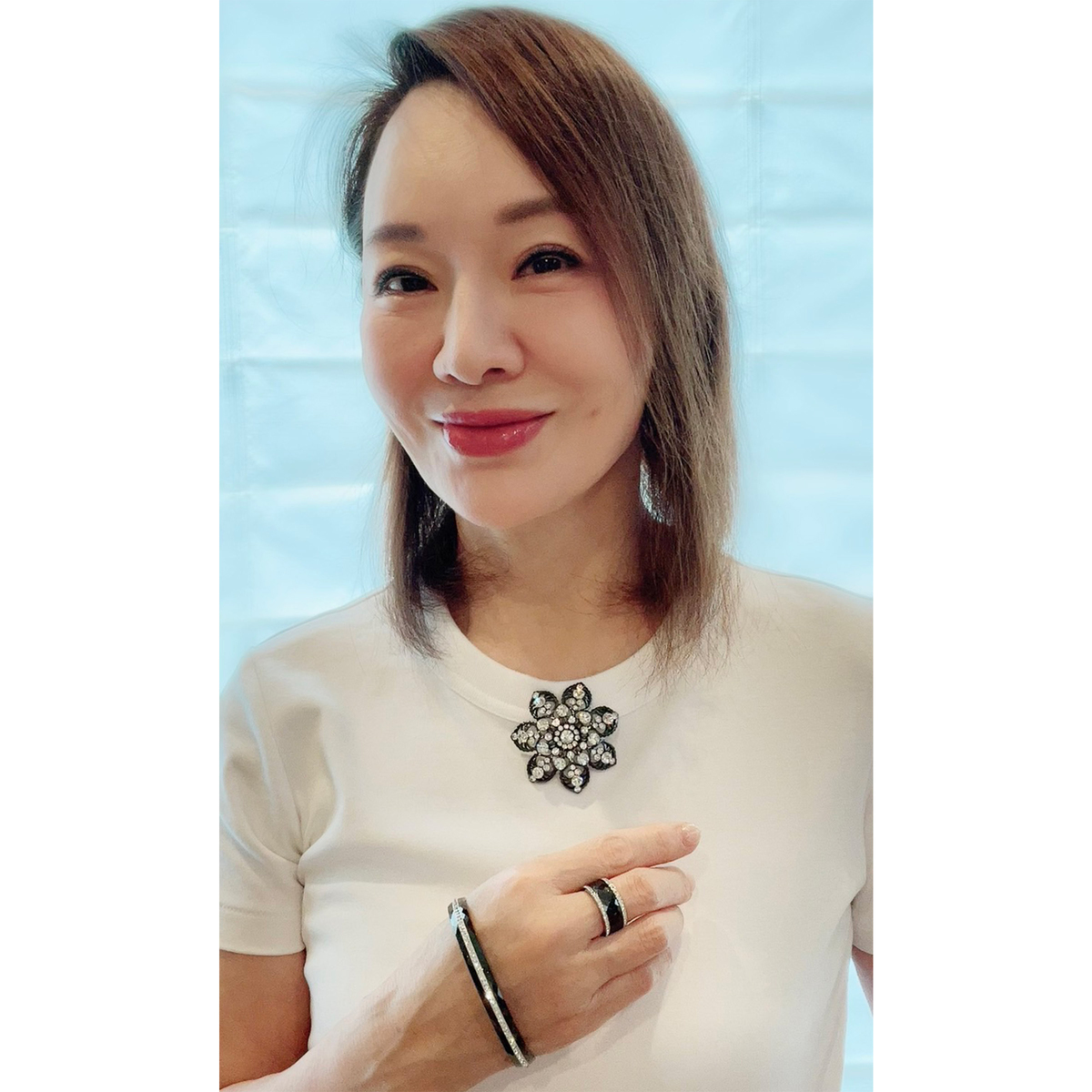 JinkaNezu クリスタルガラスシャイニーラインセラミック リング ジンカネヅ（JinkaNezu） - QVC.jp