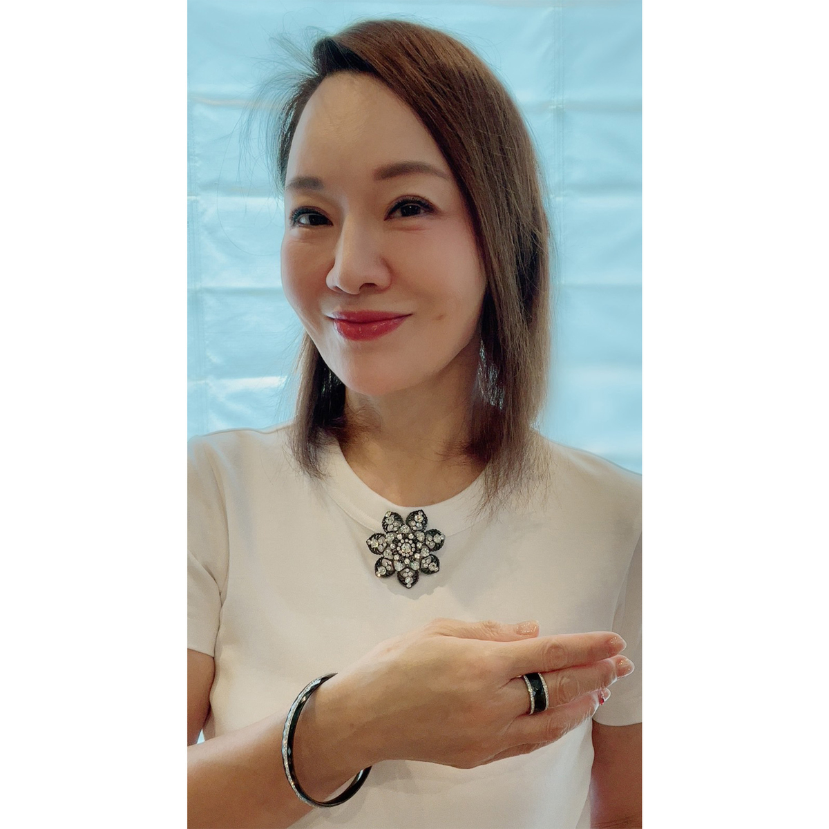 JinkaNezu クリスタルガラスシャイニーラインセラミック リング ジンカネヅ（JinkaNezu） - QVC.jp