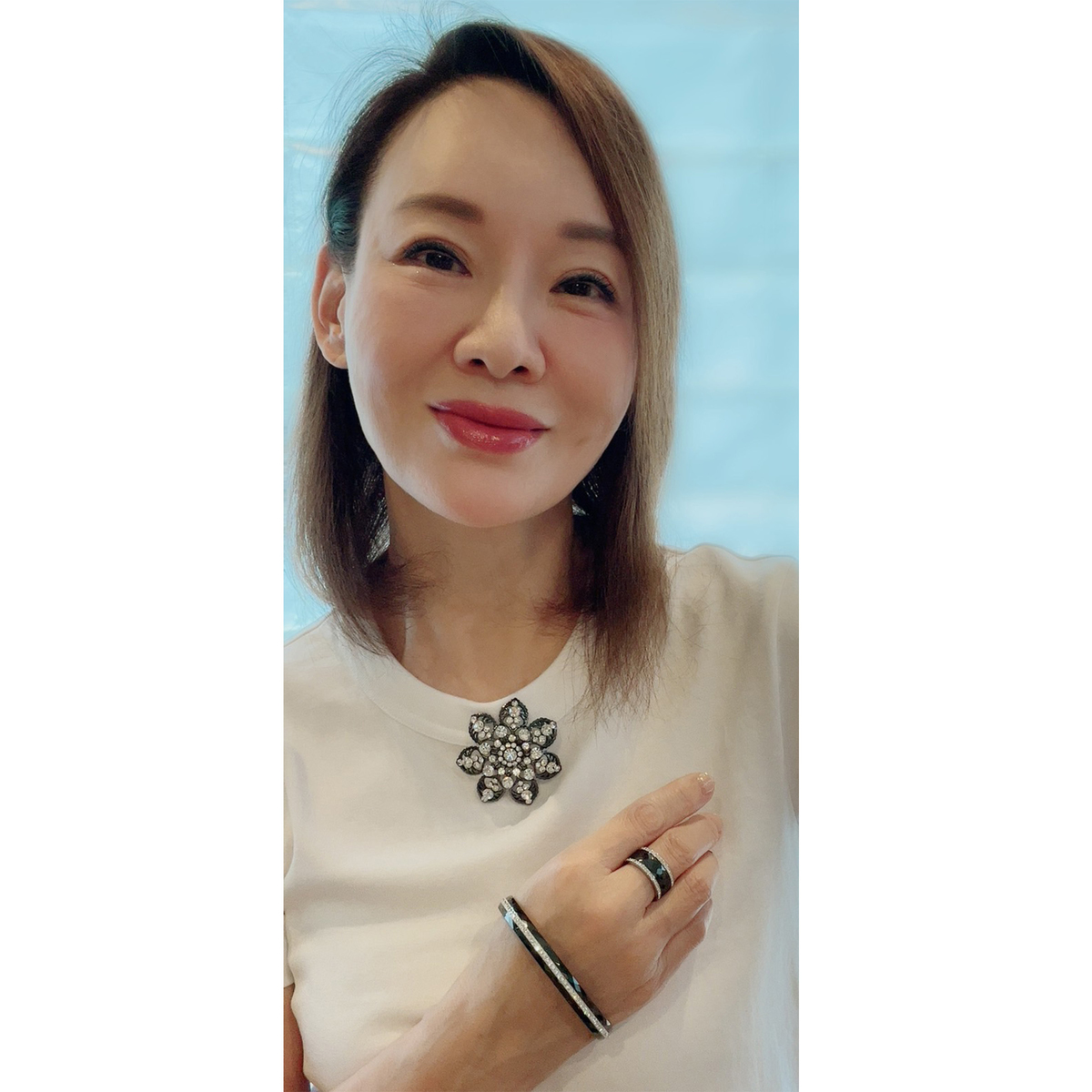 JinkaNezu クリスタルガラスシャイニーラインセラミック リング ジンカネヅ（JinkaNezu） - QVC.jp