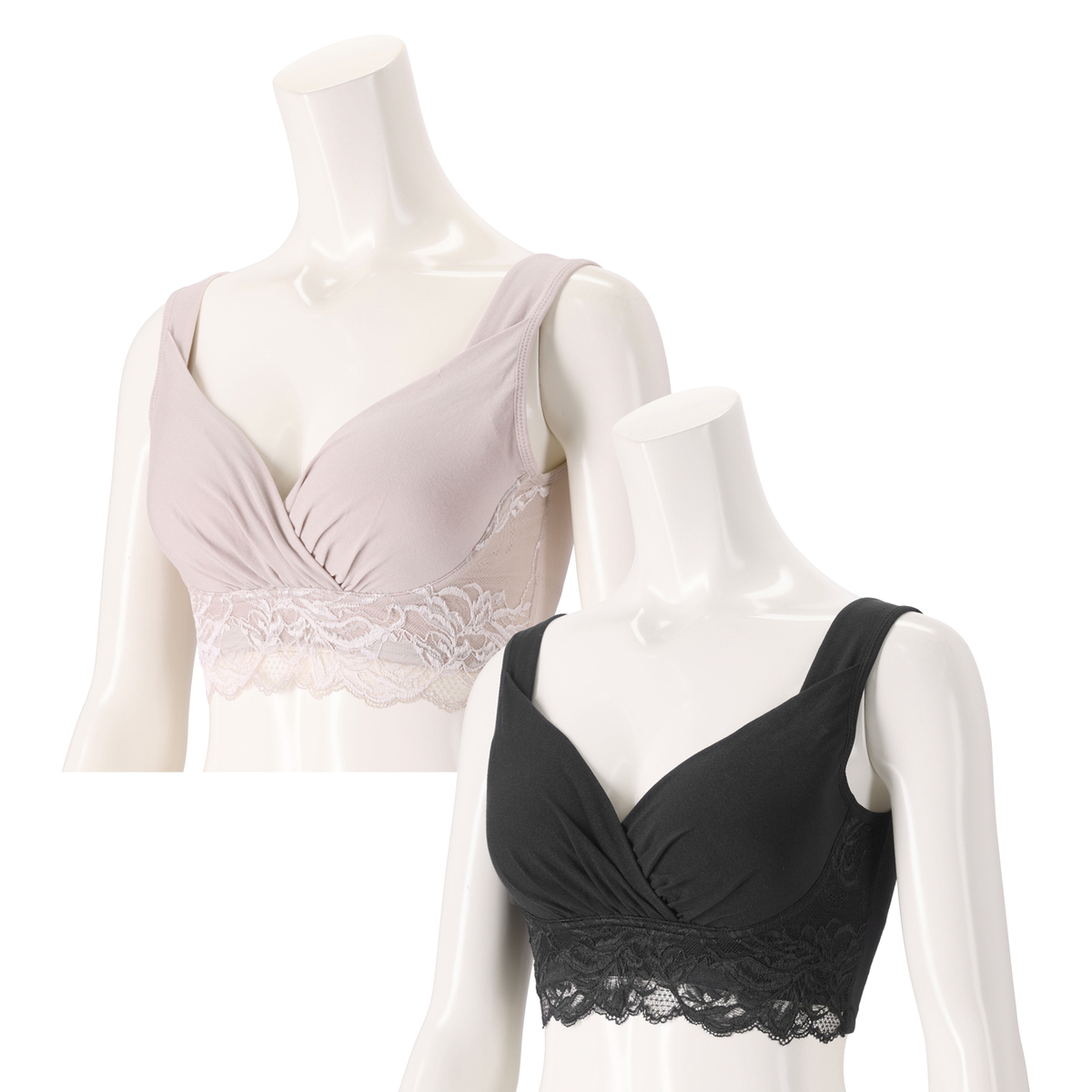 BRNYピース 綿混ノンワイヤーブラ カラー選べる2点セット ブラデリスニューヨーク - QVC.jp