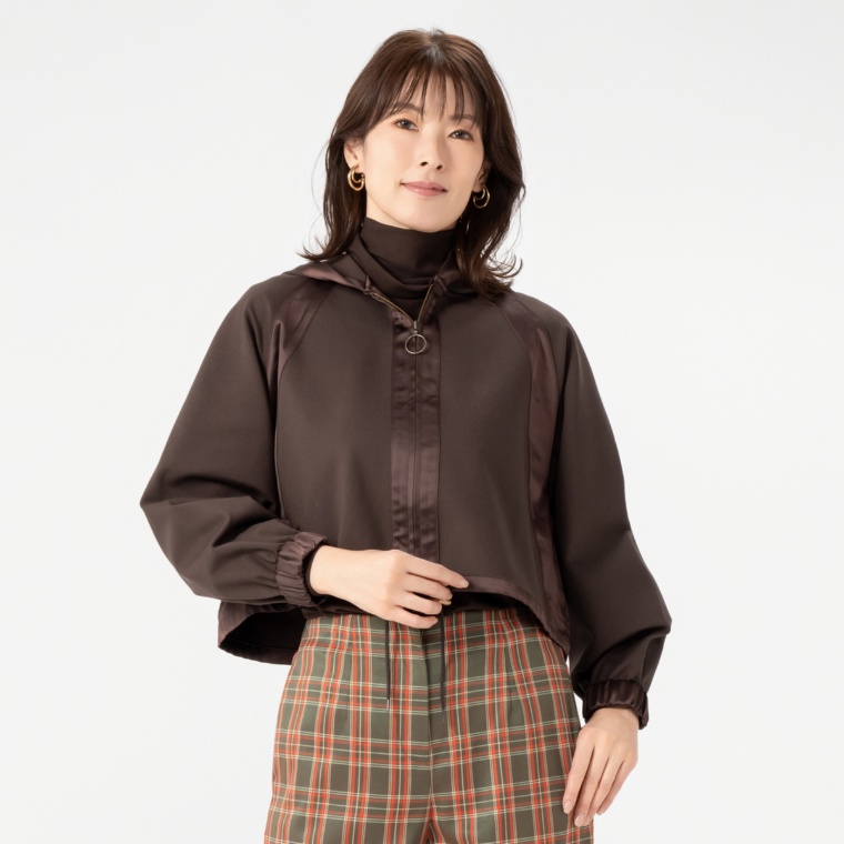 リアール フーディショートブルゾン リアール - QVC.jp