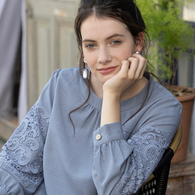 Pixie Heart ラグジュアリー レーススリーブ フレアーチュニック ピクシーハート（Pixie Heart） - QVC.jp