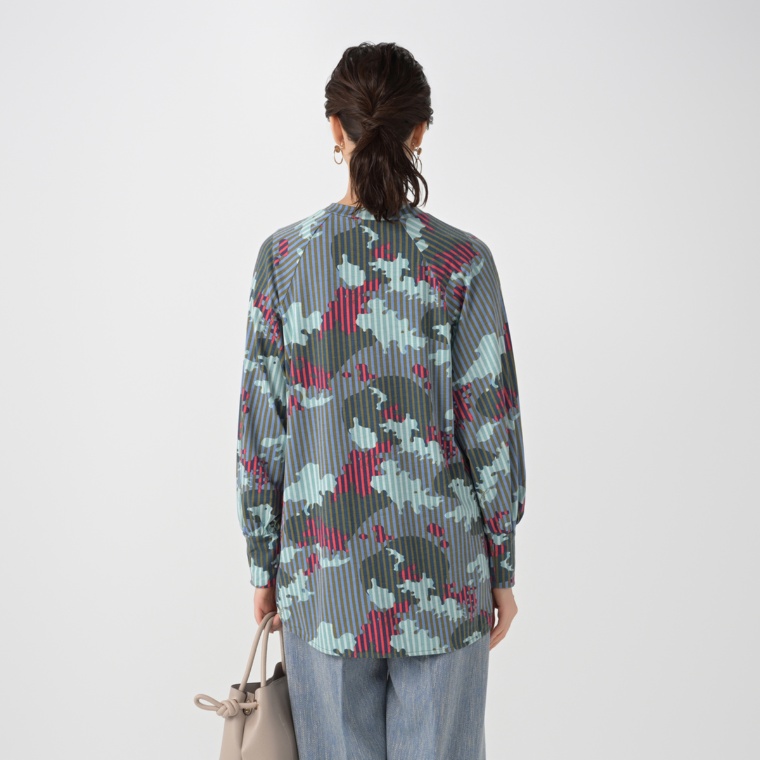 calma カモフラストライプチュニック エスパスデカルマ（espace de calma） - QVC.jp