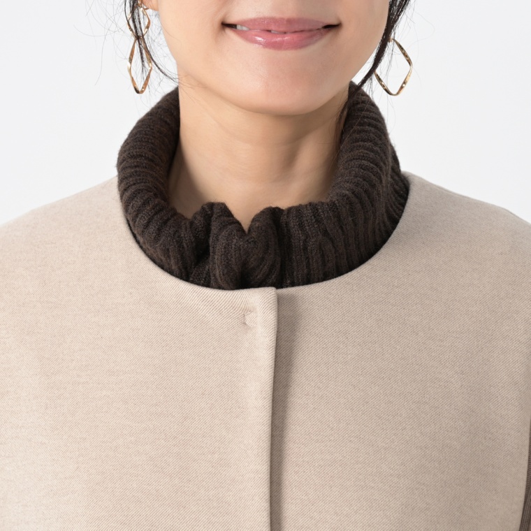 YukaKoshino フェイクファー切替コート ユカ コシノ（Yuka Koshino） - QVC.jp