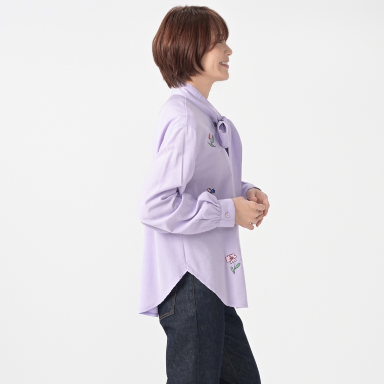 PERSONS リボンタイブラウス パーソンズ（PERSONS） - QVC.jp