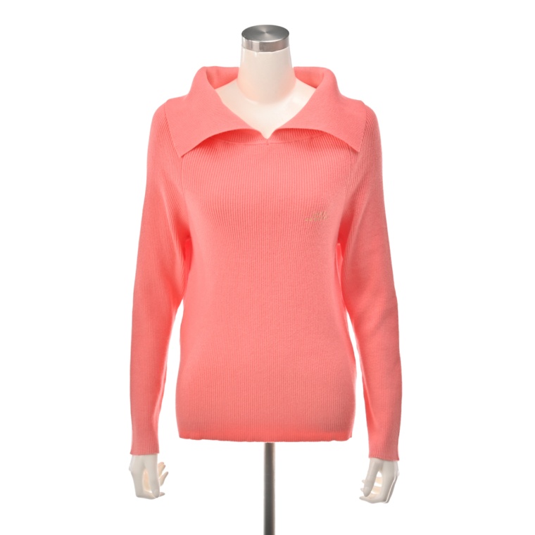 Anne Coquine コアスパンヤーンニット抜き衿プルオーバー アンコキーヌ（AnneCoquine） - QVC.jp