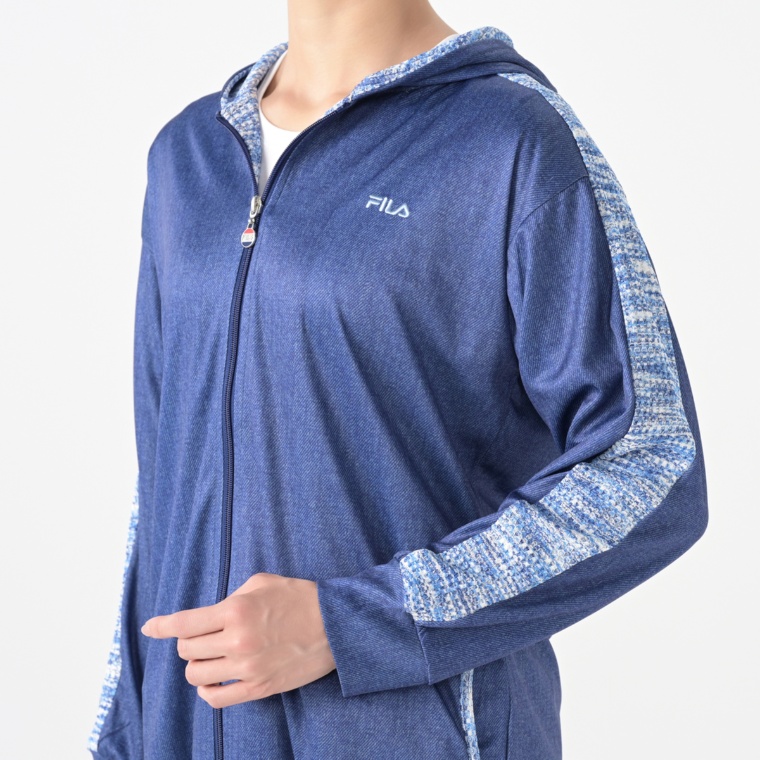 FILA UVメランジライン切替パーカー FILA（フィラ） - QVC.jp