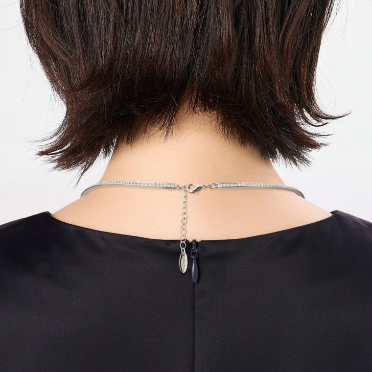 JinkaNezu クリスタルガラス ブルーエリプス チョーカー ジンカネヅ（JinkaNezu） - QVC.jp