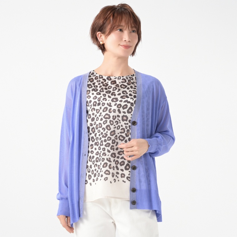 Pixie Heart サラサラ涼感ニットカーディガン ピクシーハート（Pixie Heart） - QVC.jp