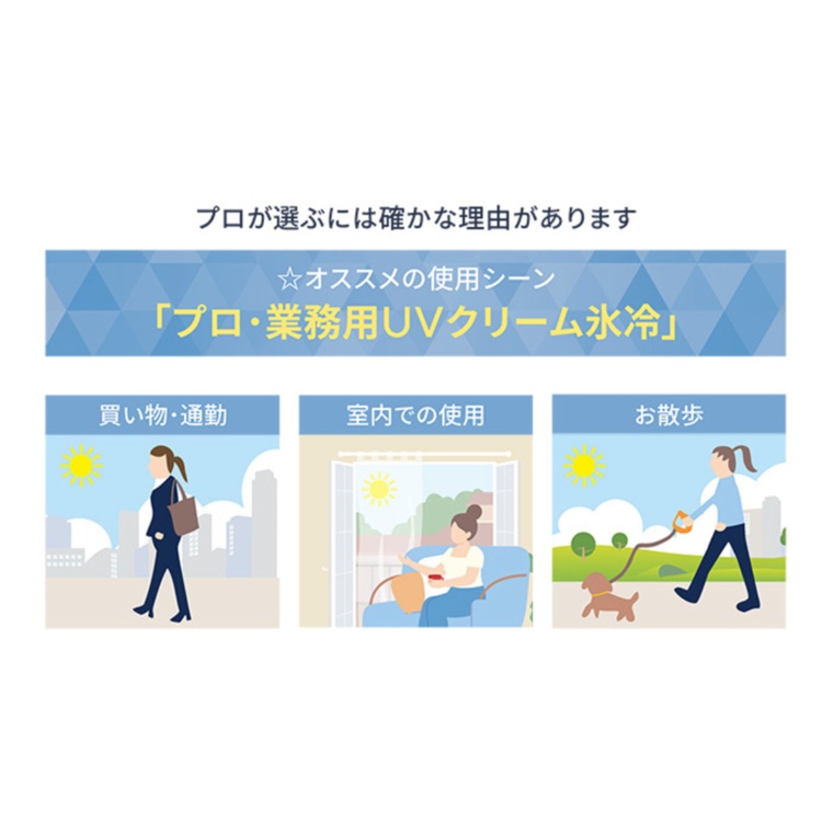プロ・業務用UVクリーム氷冷3本セット プロ業務用 - QVC.jp