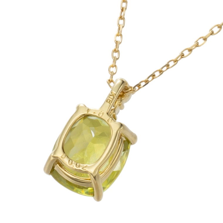 18K YG スフェーン&ダイヤモンド ペンダント 1.0ctUP ジュエルバール（Jewel BAR） - QVC.jp