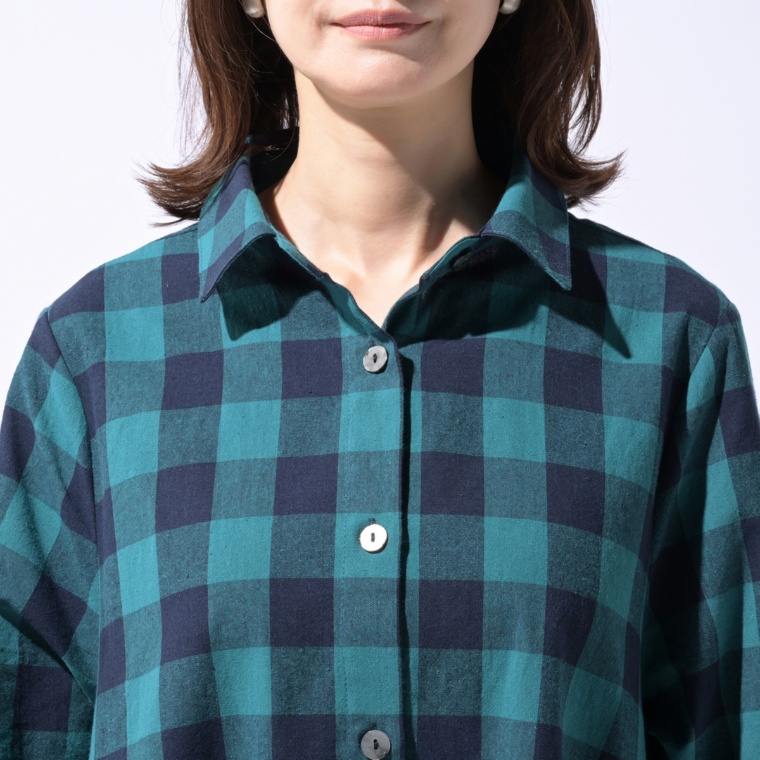 HELA ギンガムチェックシャツワンピース ヘラ（HELA） - QVC.jp