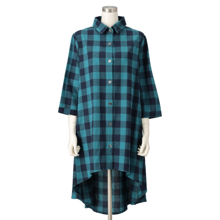 HELA ギンガムチェックシャツワンピース ヘラ（HELA） - QVC.jp