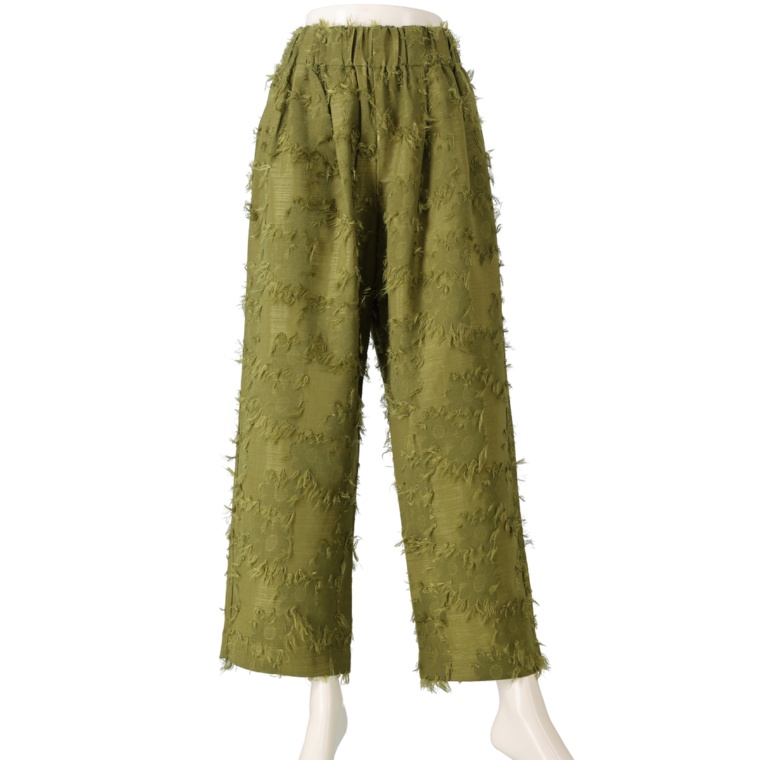 BLUE POOL ROAD カットジャガードフラワーイージーパンツ BLUE POOL ROAD - QVC.jp